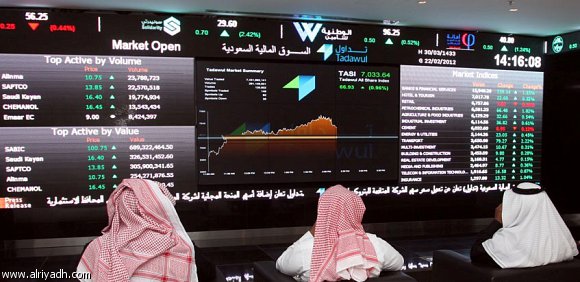 Saudi index closes green at 9,227 with trading value of SAR 13.3 bln